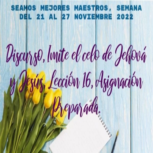 SEAMOS MEJORES MAESTROS, Semana del 21 al 27 Noviembre 2022, Discurso ...